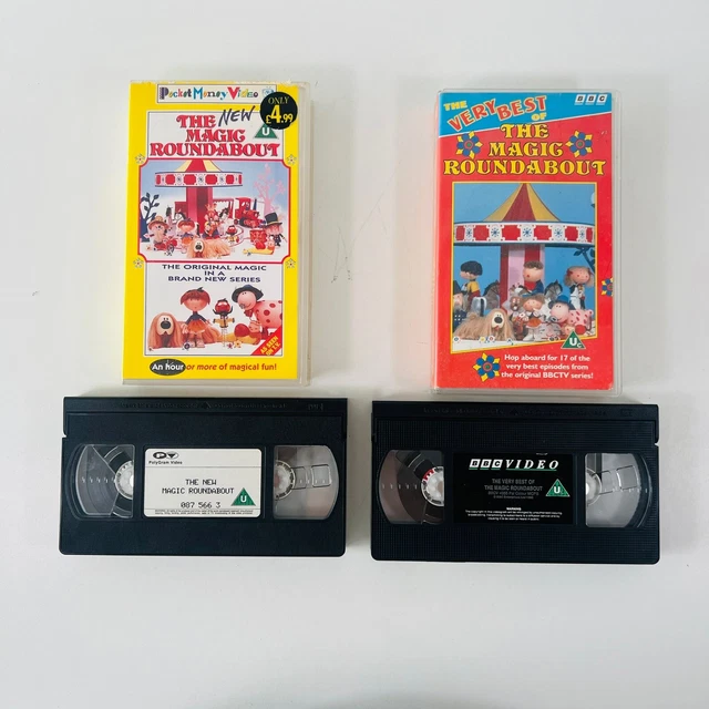 MAGIC ROUNDABOUT ANIMATION Video Cassette VHS Bundle X2 Vintage £19.95 ...