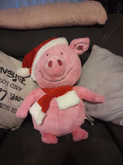 M&S /MARKS AND Spencer Large Percy Pig Santa Plush 23 Inch Limited ...