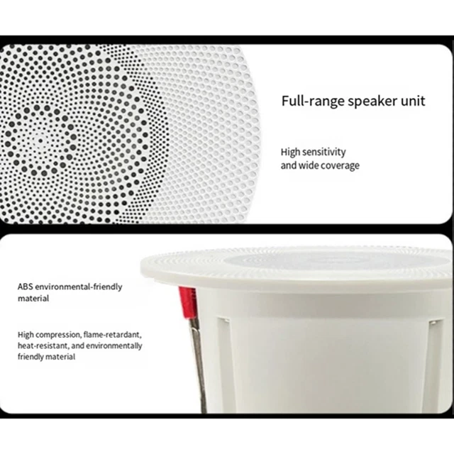 3 INCH PASSIVE Ceiling Speakers 4 Ohm Home Theater Background Music ...