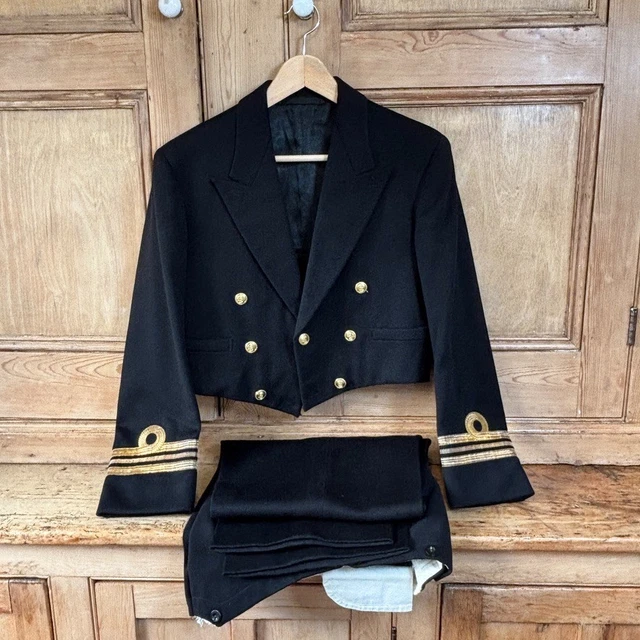 POST WW2 BRITISH Royal Navy Lieutenant Commander Uniform Mess Dress ...