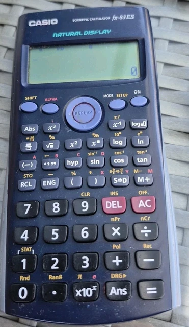 CASIO FX-83ES SCIENTIFIC Calculator Natural Display School Exams ...