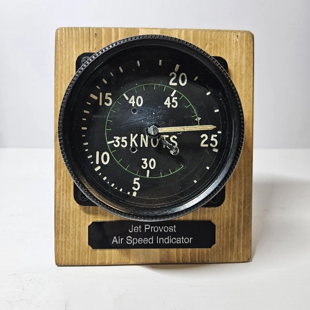 MILITARY GAUGE CLOCK Conversion BAC Jet Provost Bespoke Display Item ...