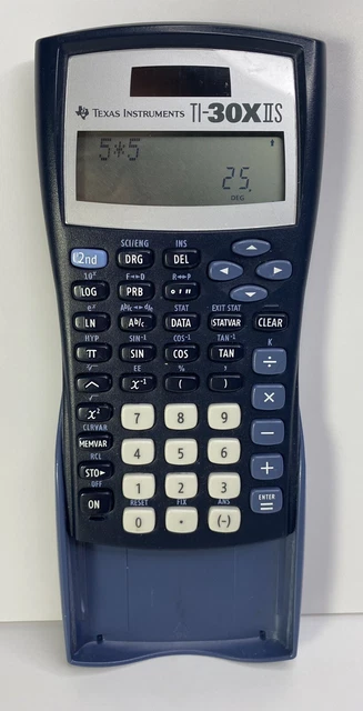 TEXAS INSTRUMENTS TI-30X IIS Scientific Calculator Solar Battery With ...