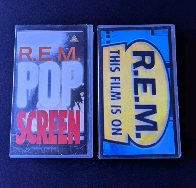 R.E.M VINTAGE RETRO VHS Music Video x 2 (Pop Screen / This Film is On ...