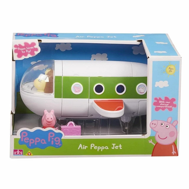 PEPPA PIG AIR Jet Aeroplane Plane with Peppa Figure & Suitcase Holiday ...