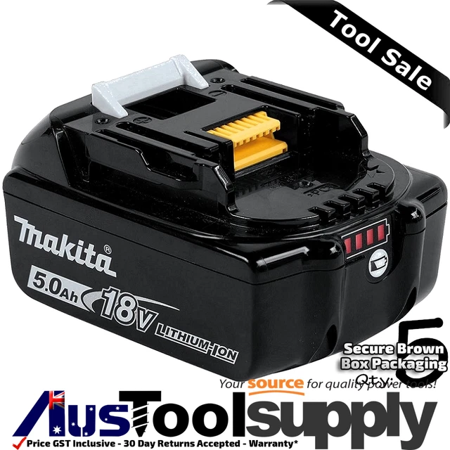 MAKITA GENUINE BATTERY 18V 5Ah Lithium Ion & STAR Controls x5 BL1850B £ ...