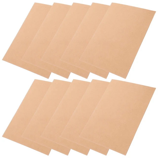 10PCS A4 SIMPLE File Folder Kraft Paper Folder Single Slot Document ...