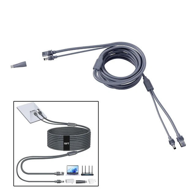MOBILE DEPLOYMENT 2-IN-1 Data Cable DC USB C Cable Integrated Cable ...