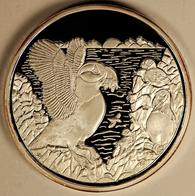 FRAFFIN MEDALLION ALASKA Mint Tierra del Sol de Medianoche 1 oz 999 ...