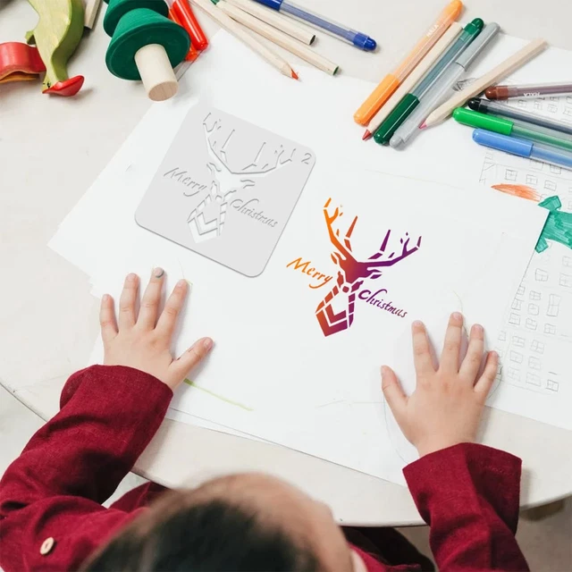 10 PCS CRAFT Stencil Set Holiday Cake Templates for Drawing Hollow $20. ...