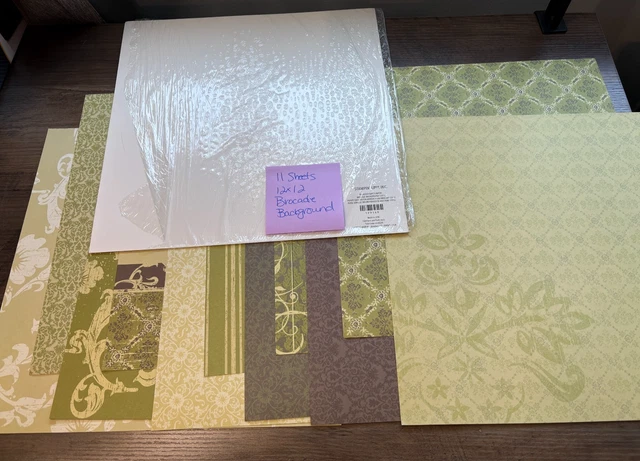 STAMPIN UP 12X12 DSP Designer Series Paper ~ 11 Sheets Brocade ...