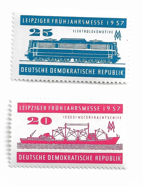 EAST GERMANY (GERMAN Democratic Republic) Leipzig Fair 1957 postage ...