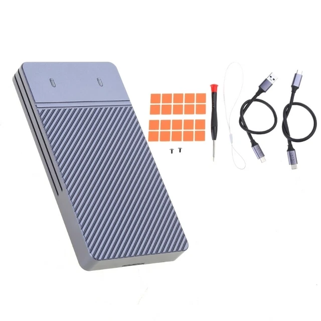 USBC ENCLOSURE SSD Adapter Dual-protocol NVMe SSD Disk Box Enclosure ...