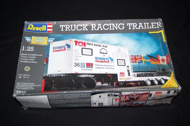 REVELL 1/25 SCALE Truck Racing Trailer ADAC International Truck Grand ...