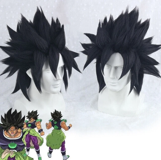 DRAGON BALL VEGETA Son Goku Super Saiyan 4 Black Cosplay Hair Wig Short ...