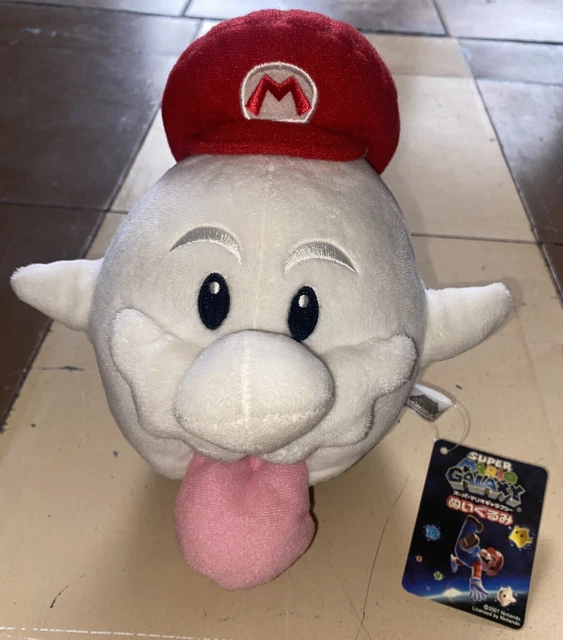 2007 SUPER MARIO Galaxy Boo Ghost Mario Sanei Nintendo 7” Plush RARE ...