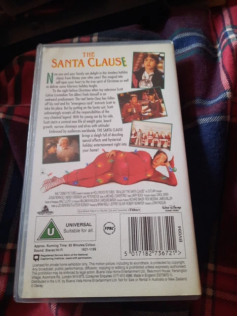 DISNEY THE SANTA clause vhs video £3.00 - PicClick UK