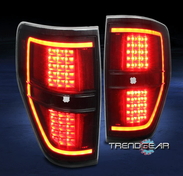 FIT 2009-2014 FORD F-150 Pickup LED Tube Tail Brake Lights Rear Lamp ...