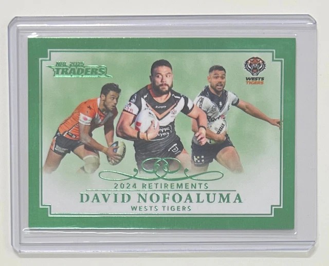 NRL 2025 TRADERS 2024 Retirements David Nofoaluma Wests Tigers #35/64 ...