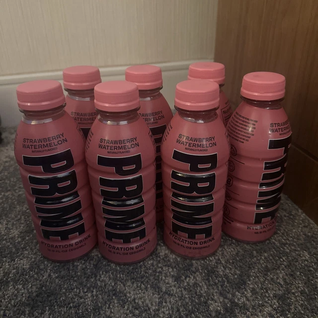 PRIME HYDRATION DRINK Strawberry Watermelon UK Bottle 500ml x 3 Bottles ...