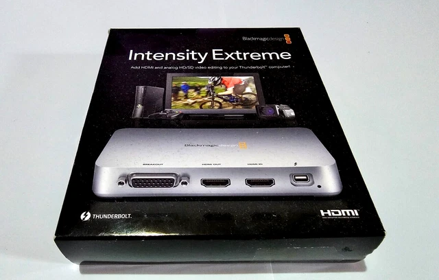 BLACKMAGIC INTENSITY EXTREME Thunderbolt - Boxed, Cd Manual + Drivers £ ...