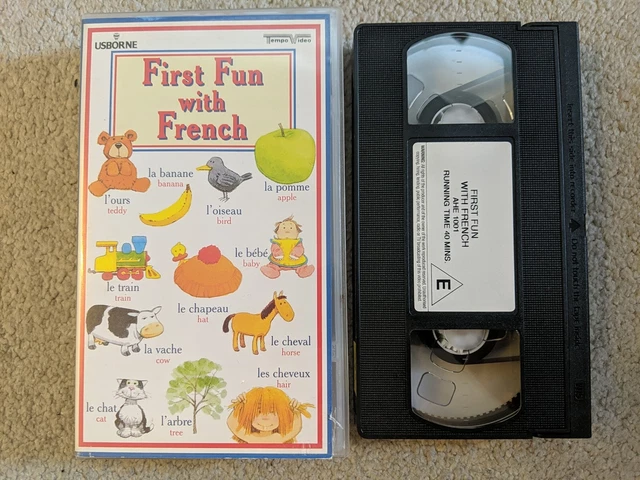 FIRST FUN WITH French Vhs - Usborne Video - Tempo / Childrens £5.99 ...