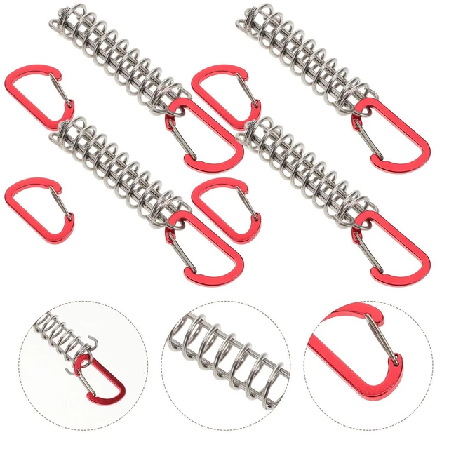4 PCS TENT Rope Tensioner Awning Spring Convenient Buckle Camping £14. ...
