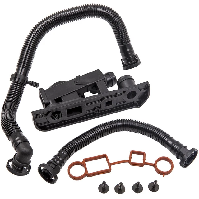 CRANKCASE VENT VALVE PCV & Hose Service Kit For Audi VW Seat Skoda ...