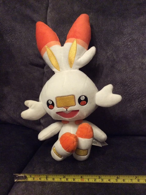 SMALL PLUSH YELLOW Scorbunny Rabbit Pokemon Teddy. NEW £19.99 - PicClick UK