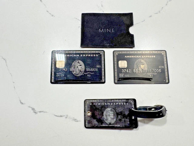 AMERICAN EXPRESS CENTURION Black card One Titanium One Plastic £450.00 ...