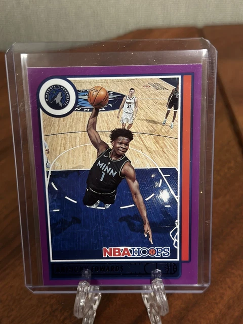 2021-22 NBA HOOPS Anthony Edwards #151 violet loups-garous du Minnesota ...