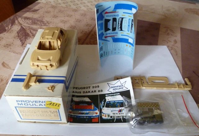 PROVENCE MOULAGE PEUGEOT 205 T16 Paris Dakar 1988 EUR 34,99 - PicClick FR