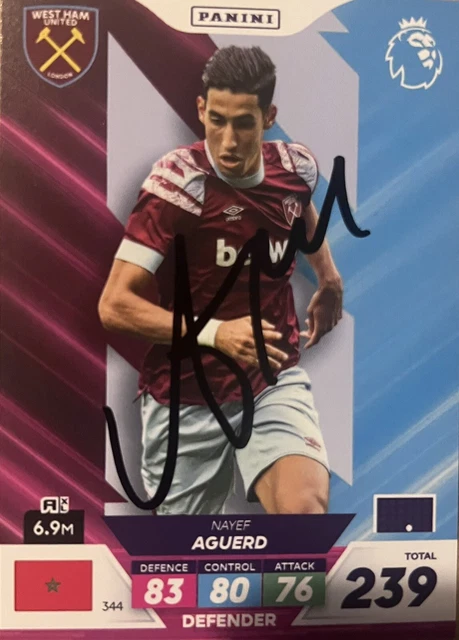 PREMIER LEAGUE ADRENALYN XL PLUS 2023 Nayef Aguerd West Ham United ...