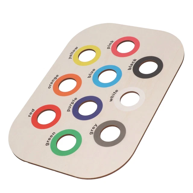 WOODEN TRAY BOARD Game Sensory Toy Fine Motor Training Color Matching ...