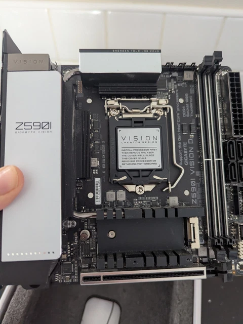 GIGABYTE Z590I VISION D White Mini ITX Motherboard LGA1200 £229.52 ...