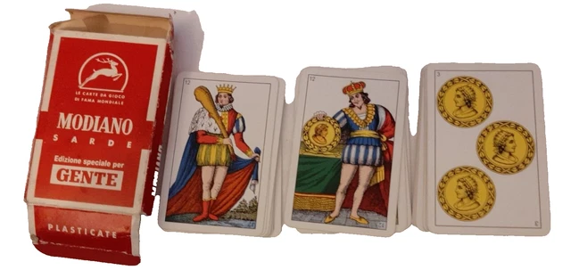 CARTE DA GIOCO Modiano Sarde Omaggio Giornale Gente EUR 9,99 - PicClick IT