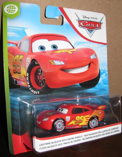 DISNEY PIXAR CARS LIGHTNING McQUEEN with RACING WHEELS #95 Rust-Eze WGP ...