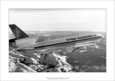 BRITISH CALEDONIAN AIRWAYS McD Douglas DC-10 A3 Art Print – 42 x 29 cm ...
