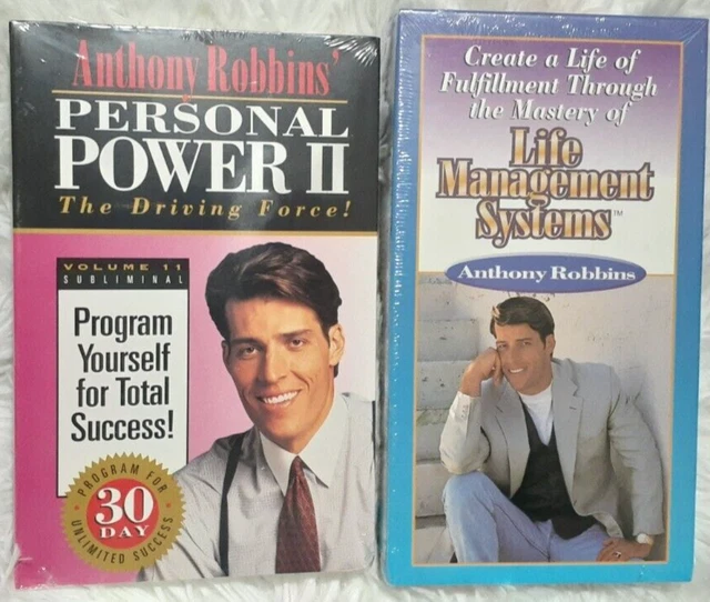 ANTHONY TONY ROBBINS' Personal Power II #11 Life Management Systems VHS ...