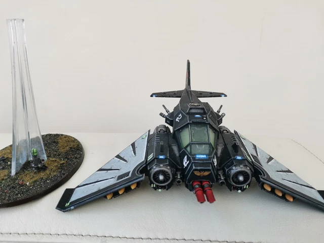WARHAMMER 40K DARK Angel Space Marine Nephilim Jet Fighter Lvl 5 Pro ...