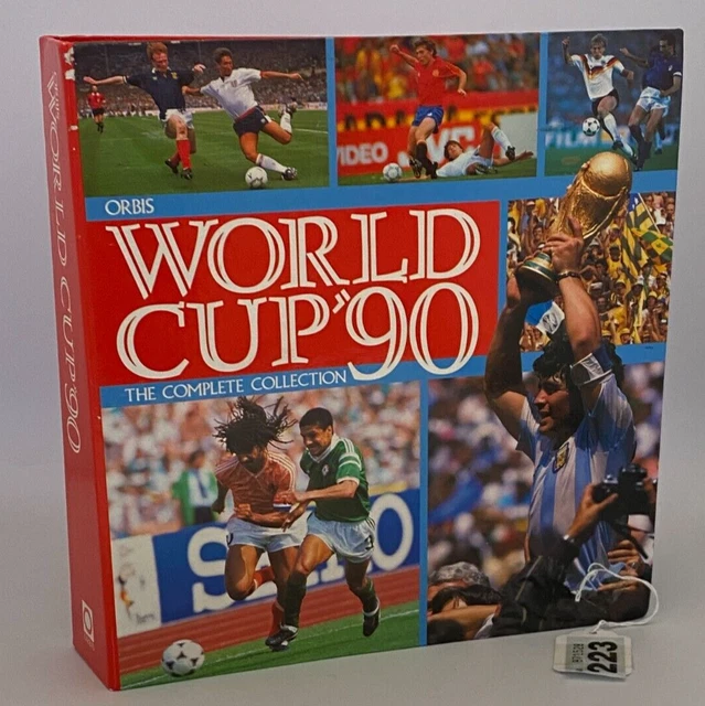 WORLD CUP 90 The Complete Collection Sticker Album Orbis Folder Binder ...