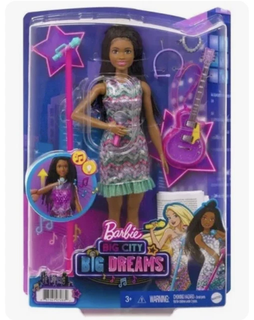 BARBIE BIG CITY Big Dreams Singing "Brooklyn" Barbie Doll with Music ...
