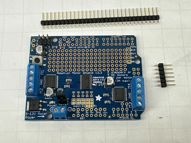 ARDUINO COMPATIBLE ADAFRUIT Motor Shield v2.3 Stepper DC Servo Motor ...