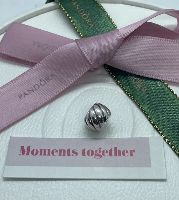 PANDORA STERLING SILVER Feathered Clip Charm #791752 Authentic Ale 925 ...