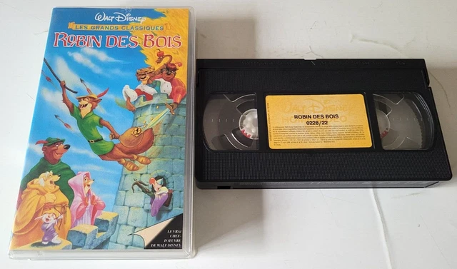 ROBIN HOOD - VHS SECAM Walt Disney Les Grands Classiques - VF £4.96 - PicClick UK