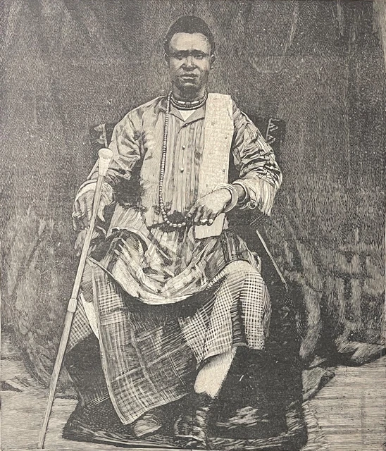 BÉHANZIN GBÊHANZIN 1845-1906 roi d' Abomey royaume du Dahomey Bénin ...