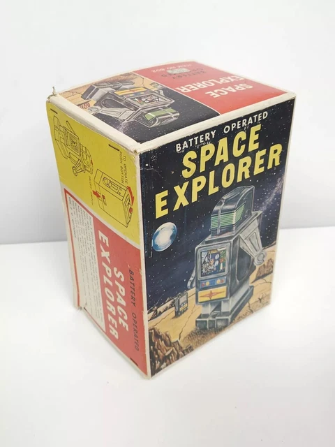 VINTAGE YONEZAWA SPACE Explorer TV Robot Rare Boxed Japan Original ...