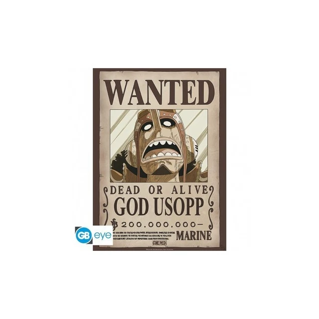 ONE PIECE - Poster «Wanted God Usopp» (52x38)--ABYSSE CORP-- EUR 5,00 ...