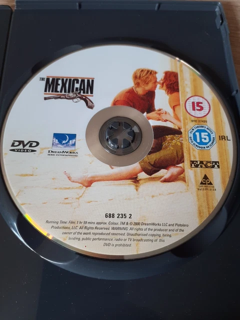 THE MEXICAN DVD (2002) Brad Pitt & JuliaRoberts, Verbinski (DIR) cert ...