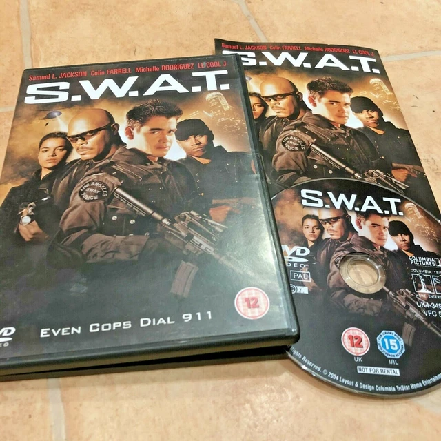 S.W.A.T.- SAMUEL L Jackson, Colin Farrell, Michelle Rodriguez-2003 DVD ...